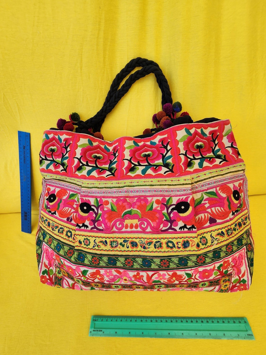 Hmong embroidered Flower bag. Kwaito koeksister