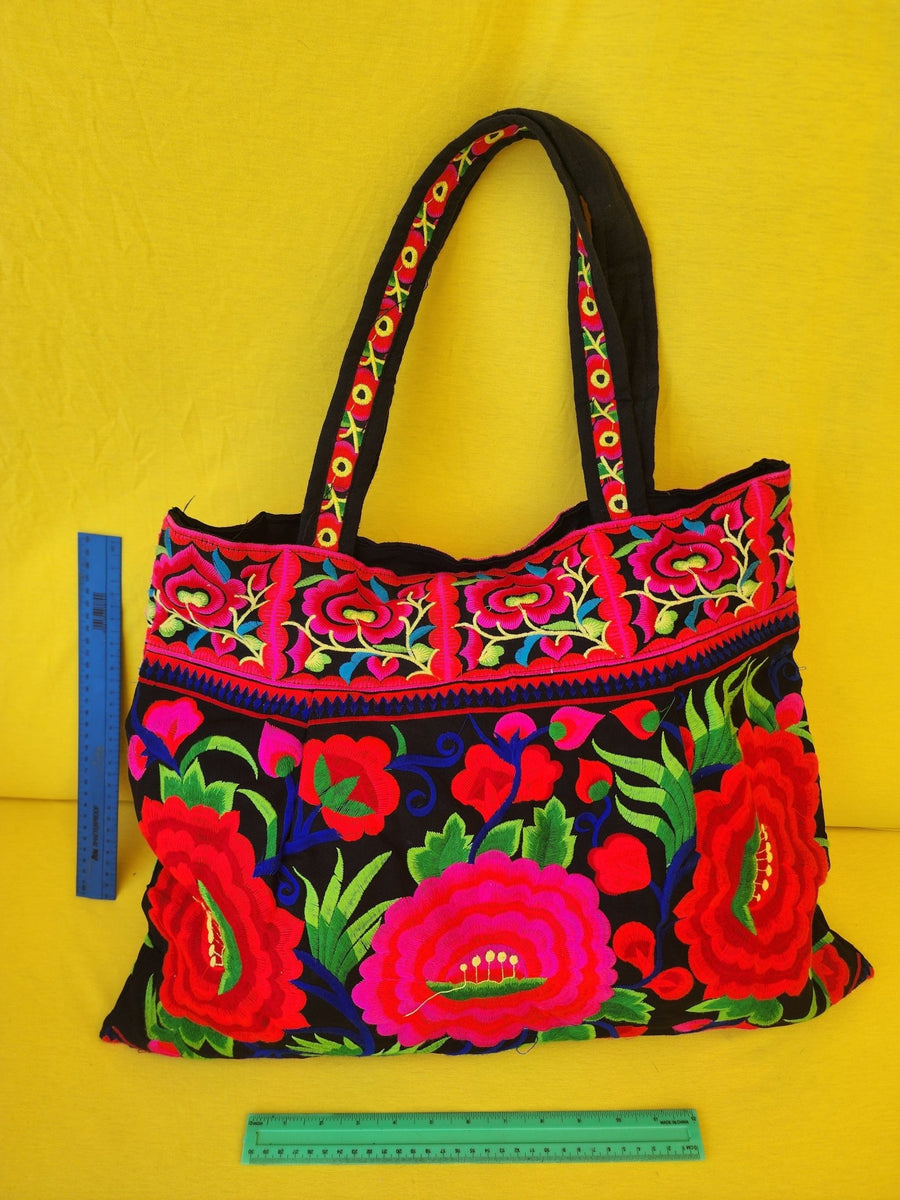 Hmong embroidered Flower bag. Kwaito koeksister