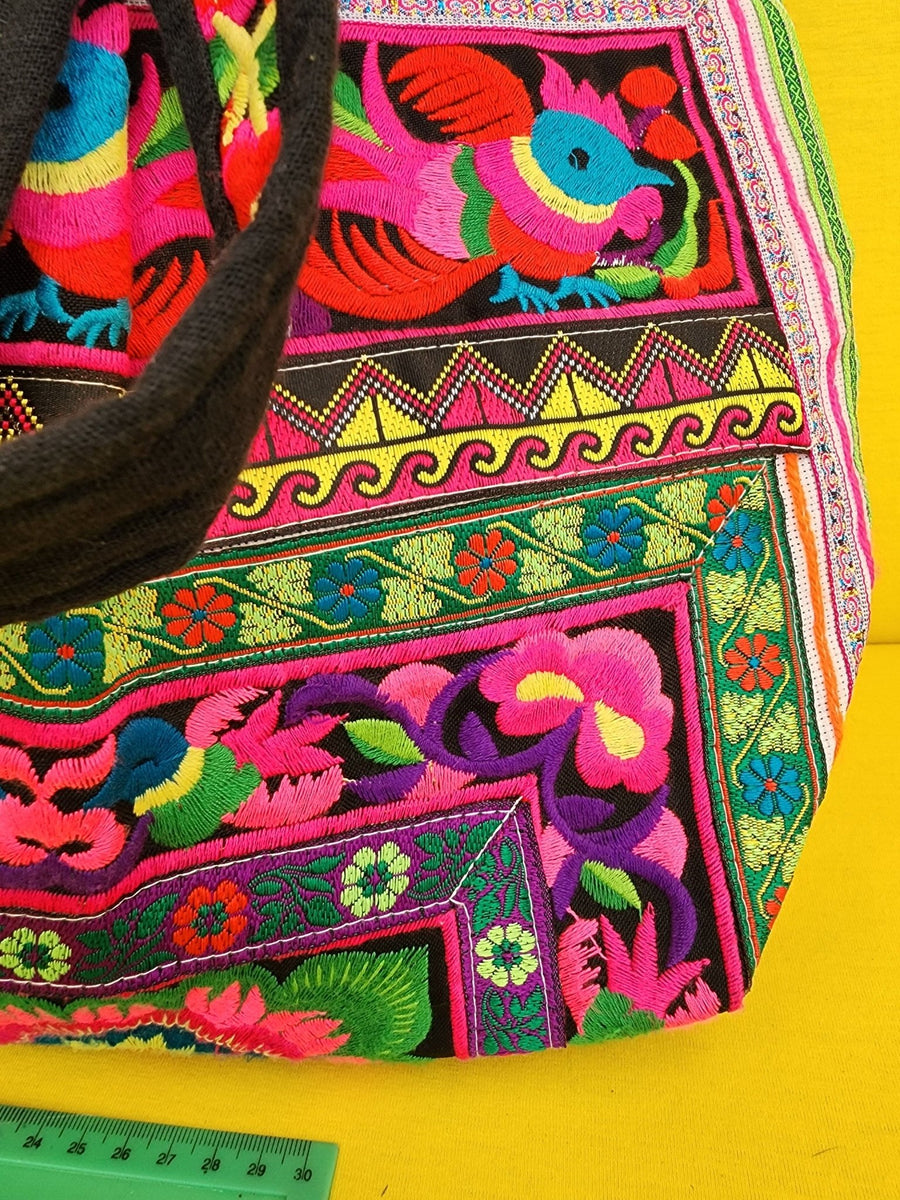 Hmong embroidered Flower bag. Kwaito koeksister