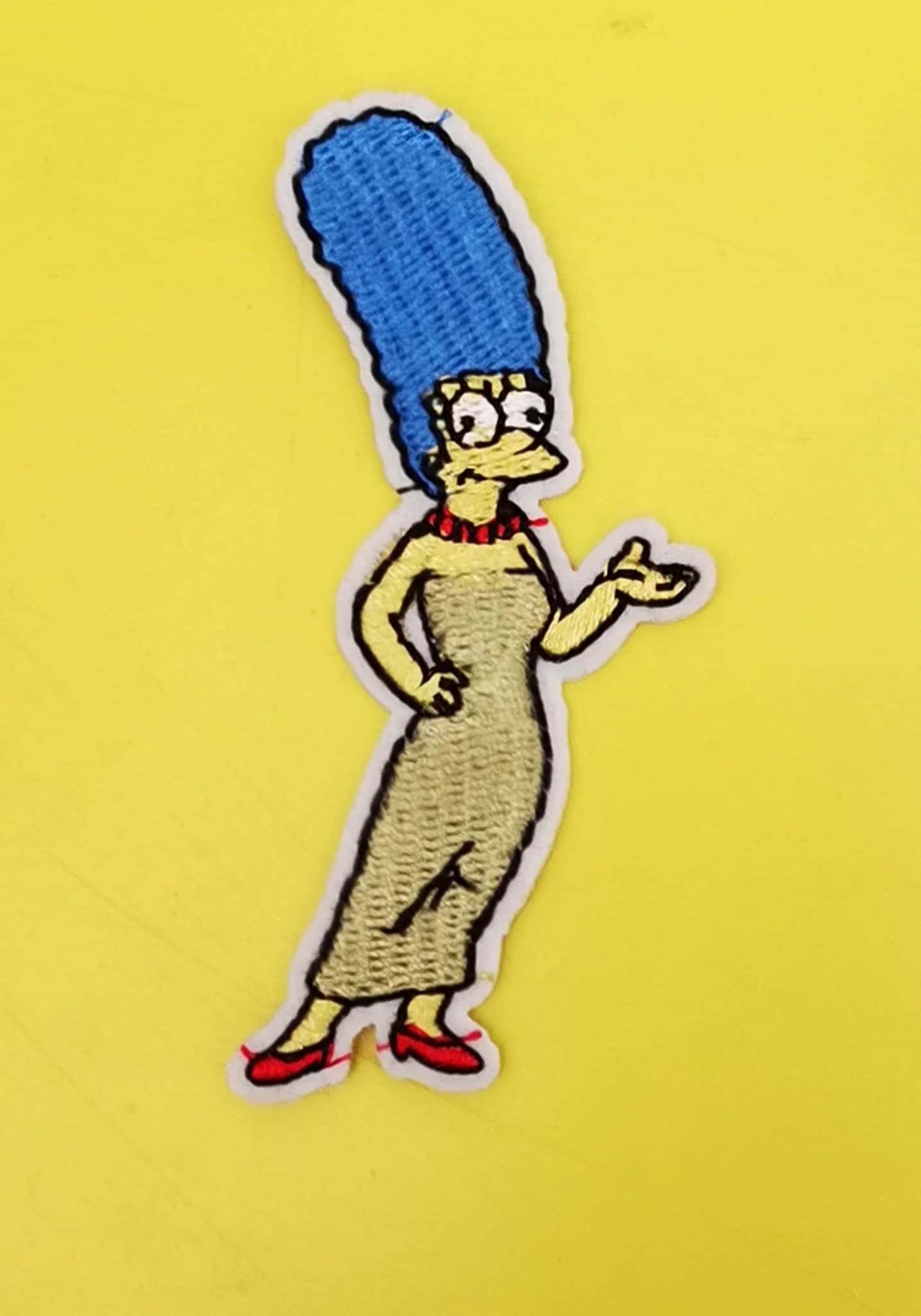 Marge Simpson Embroidered Iron on Patch