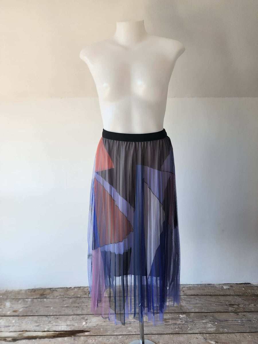 Multi Colour Tulle Midi Skirt