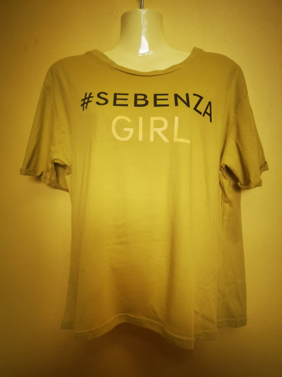 Sebenza Girl Light Mustard/Olive T-shirt