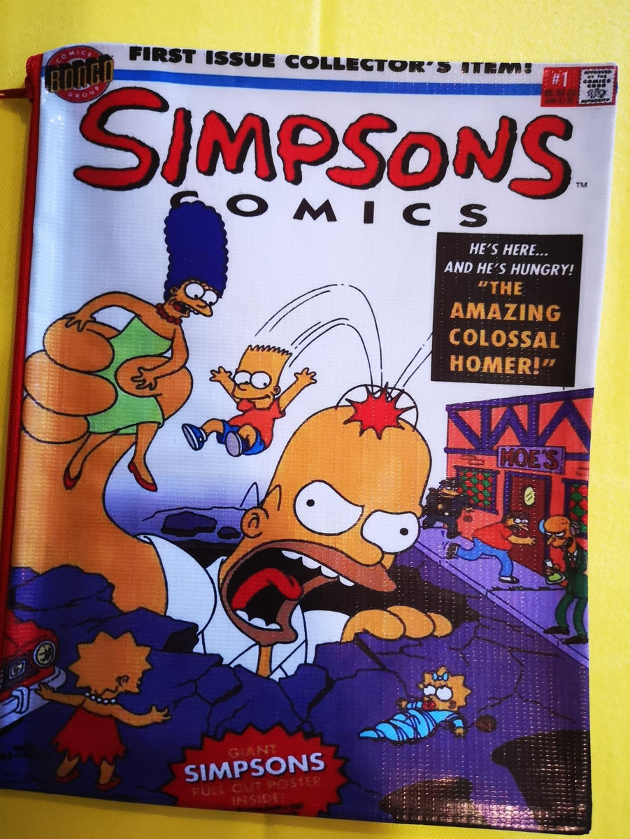 Simpsons cartoon cover clutch