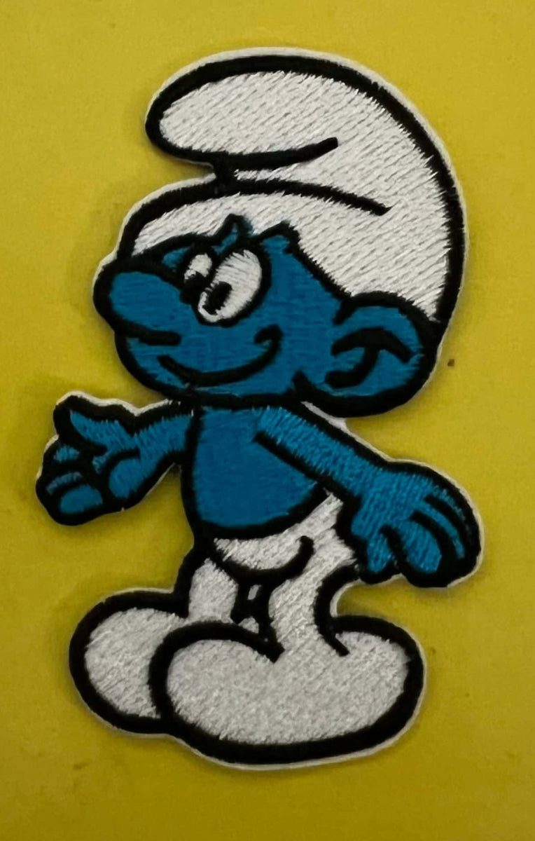 Smurf Iron on Patch